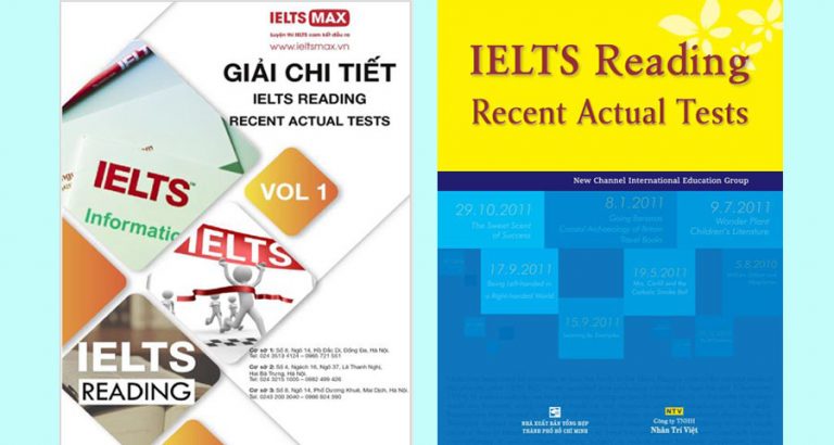 Giải chi tiết sách IELTS Reading Recent Actual Tests Vol 1 – IELTS Max